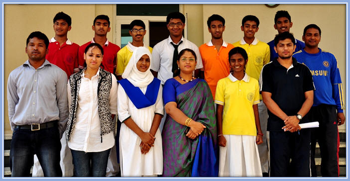 Winners in the CBSE Qatar Cluster Athletic Meet 2013-2014