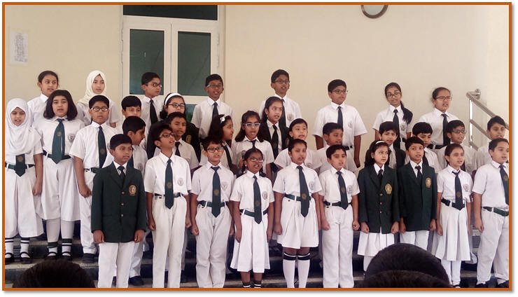 THE ASSEMBLY WAS HELD BY CLASS V-A ON 16-4-2018