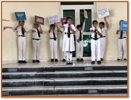 THE ASSEMBLY WAS HELD BY CLASS 5 B ON 17-4-2018